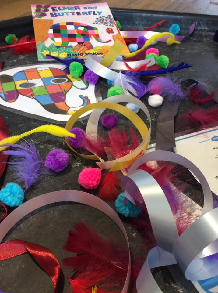 Elmer Activity Tray | Nursery Reading | Preschool | Childcare Berkshire